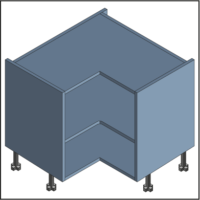 L Shape Corner Base Units